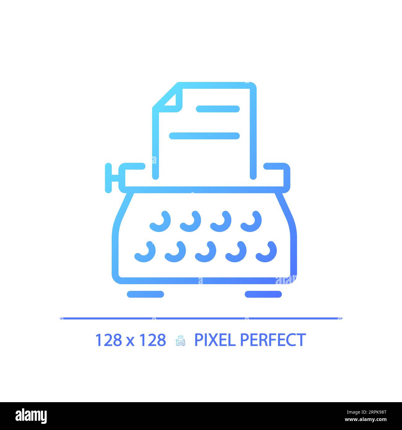 2D thin linear gradient typewriter icon Stock Vector Image & Art - Alamy 2D thin linear gradient typewriter icon Stock Vector Image & Art - Alamy