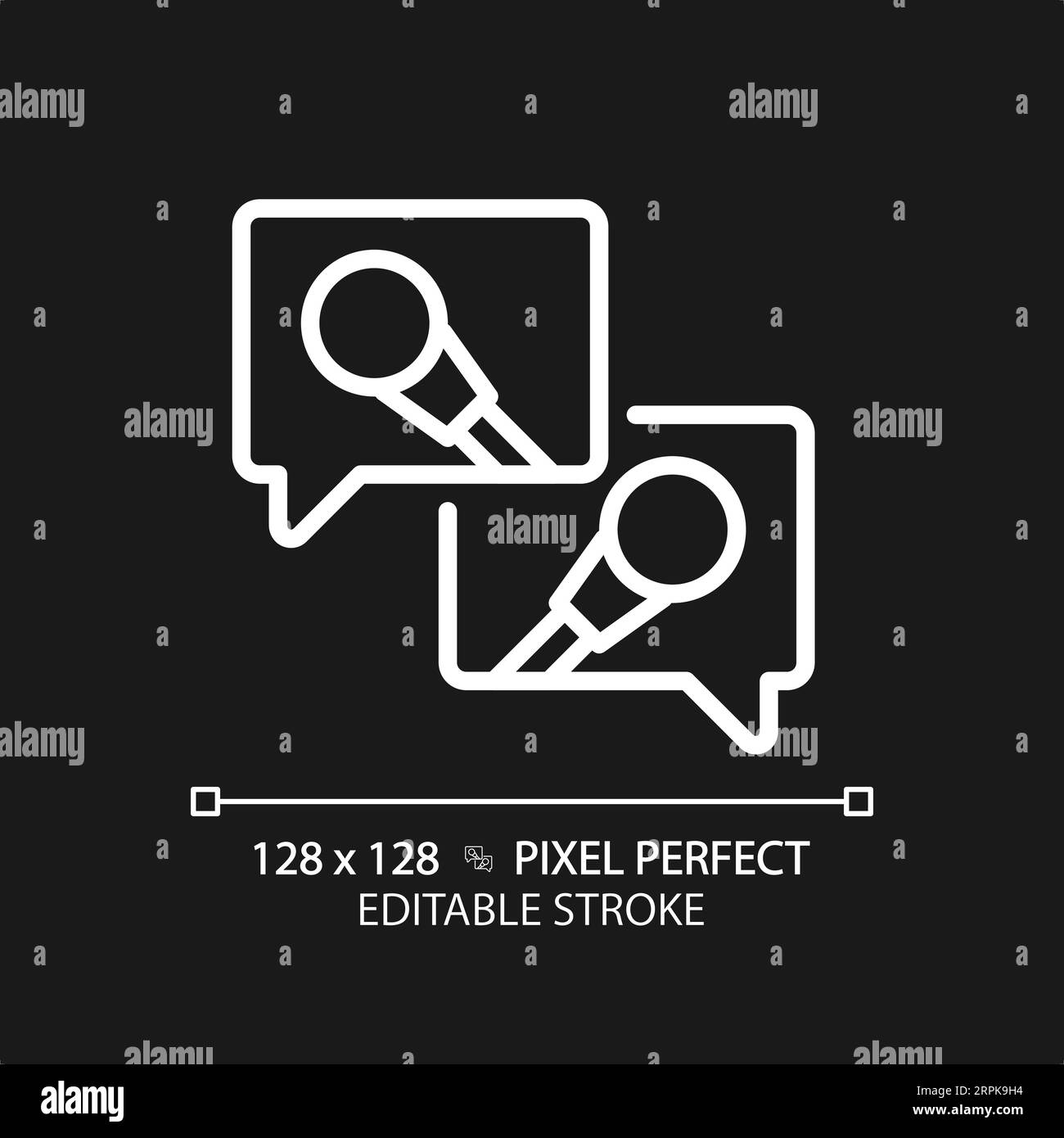 Conversation media Black and White Stock Photos & Images - Alamy