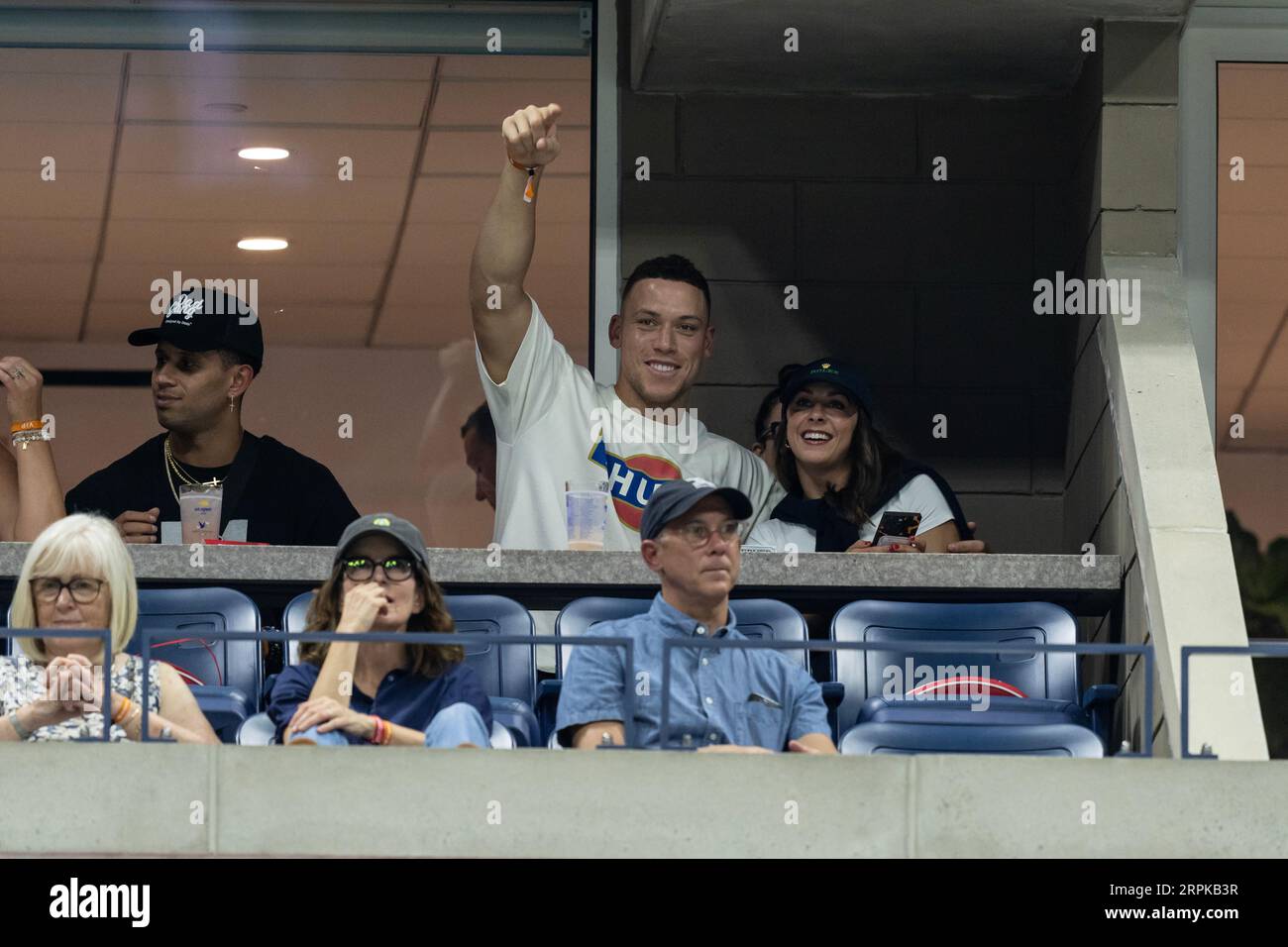 Tina Fey, Aaron Judge and Samantha Bracksieck attend 4th round match ...
