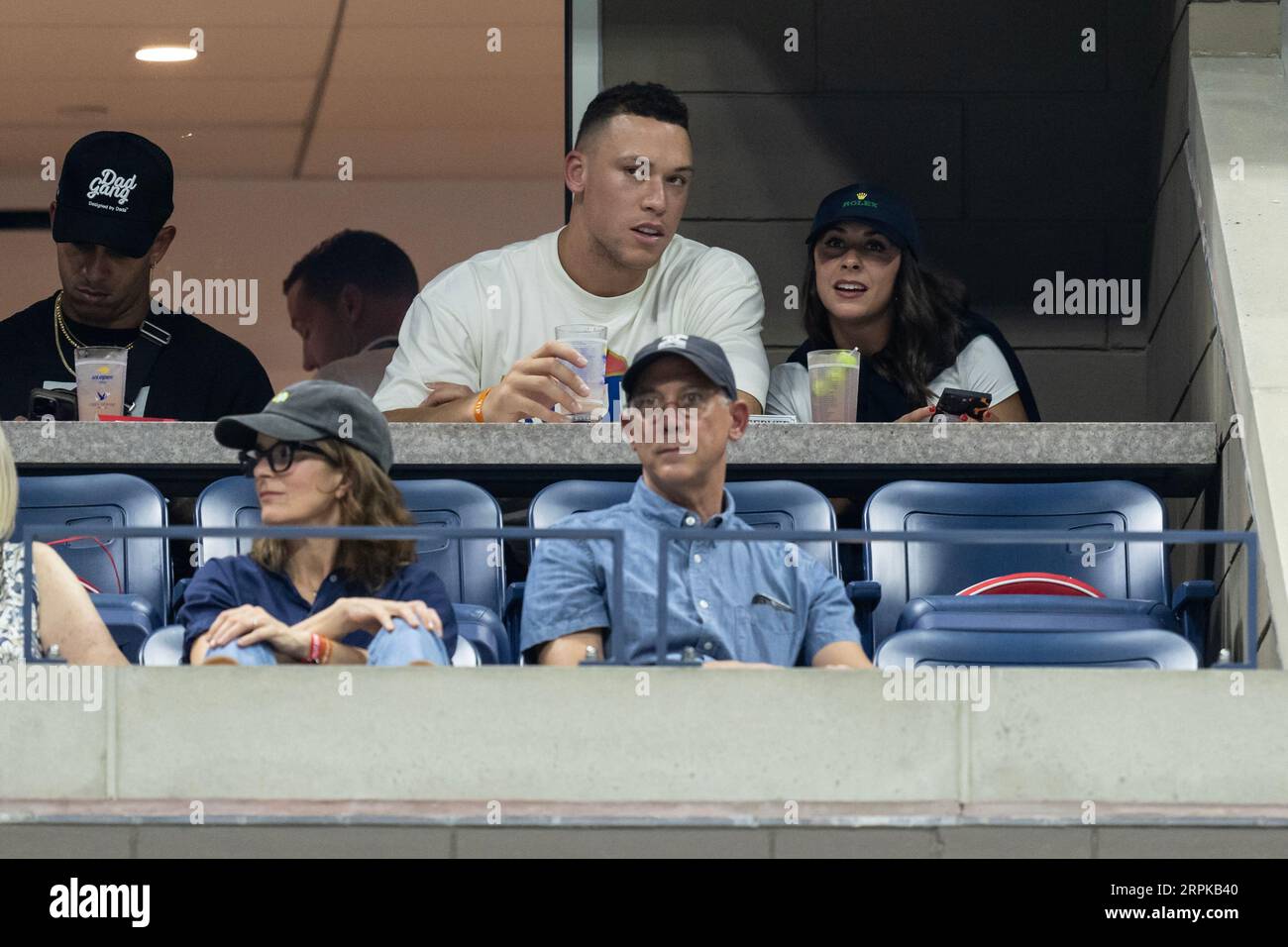 Tina Fey, Aaron Judge and Samantha Bracksieck attend 4th round match ...