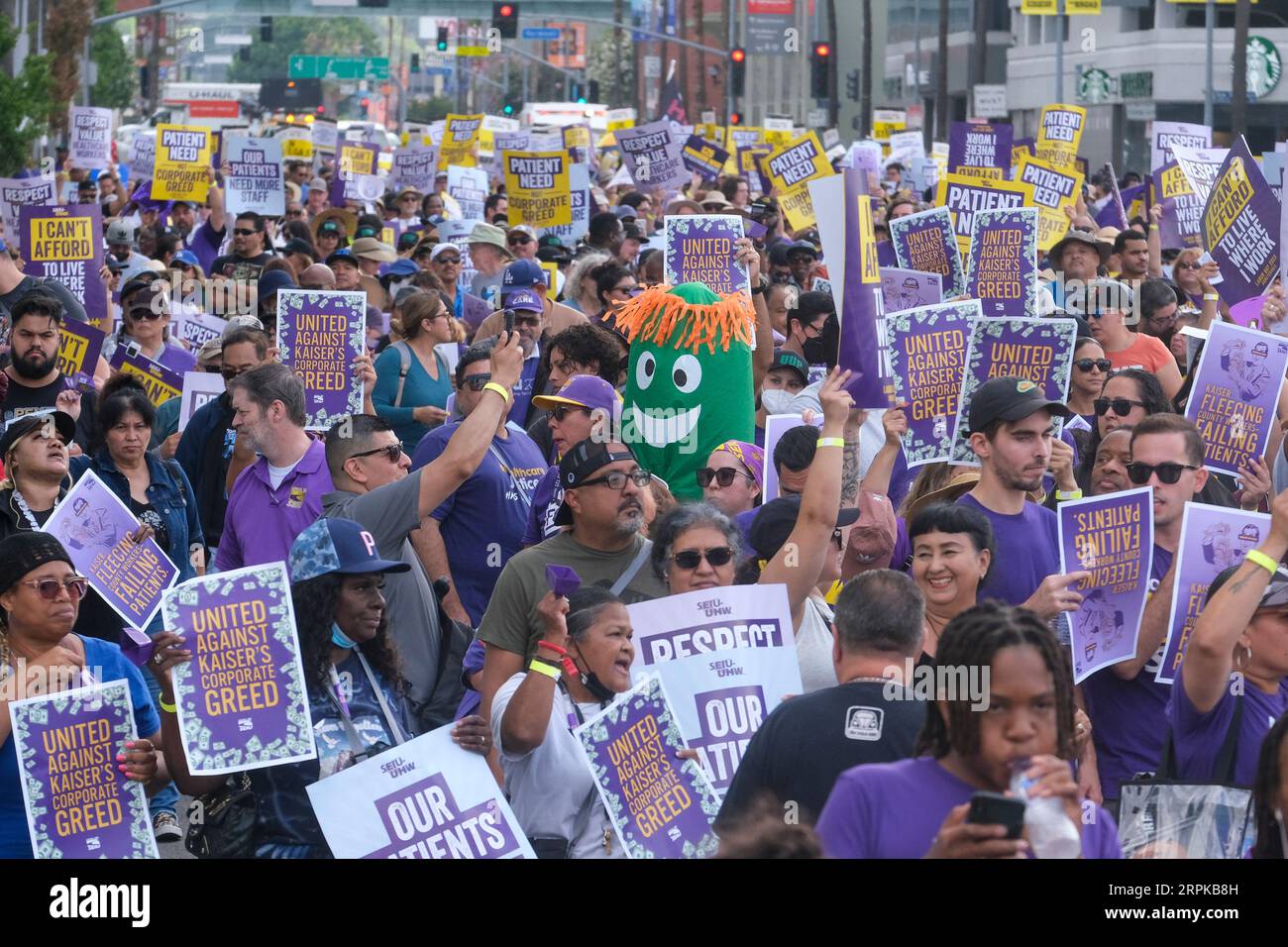 Los Angeles, United States. 04th Sep, 2023. Health care workers and ...