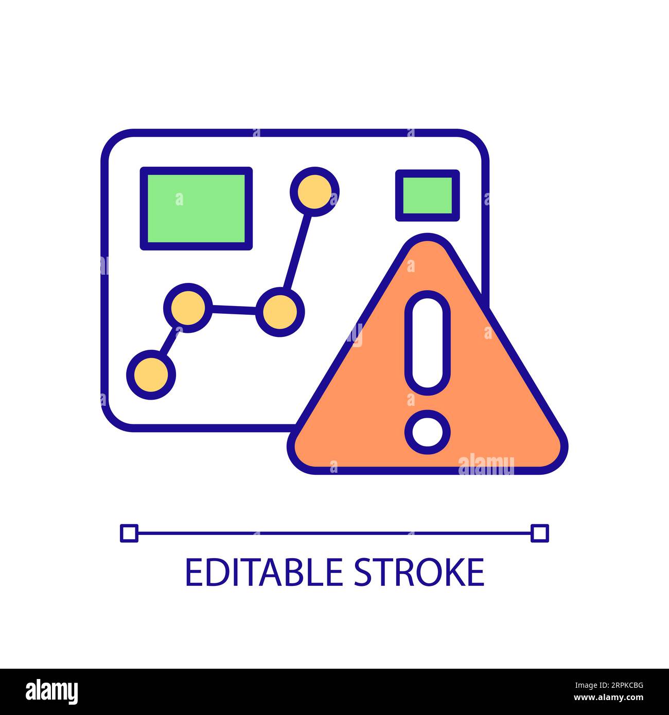 2D thin line colorful maintenance icon Stock Vector Image & Art - Alamy