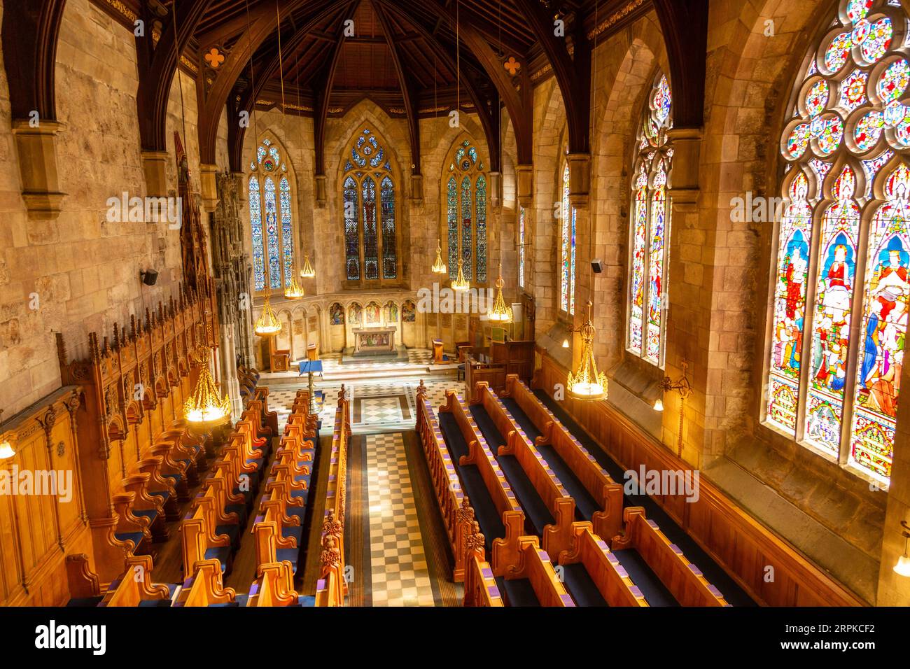 The interior of St Salvator's Chapel one of two collegiate chapels ...