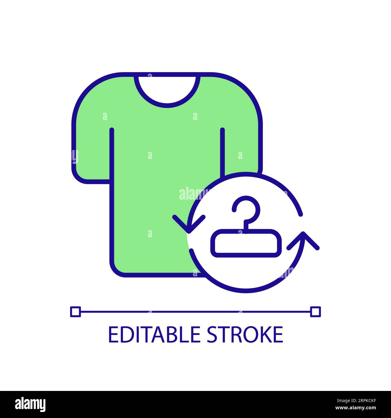 2D thin linear colorful slow fashion icon Stock Vector Image & Art - Alamy