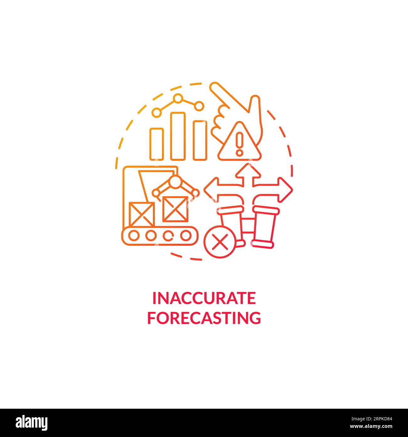 2D gradient inaccurate forecasting line icon concept Stock Vector Image ... 2D gradient inaccurate forecasting line icon concept Stock Vector Image ...