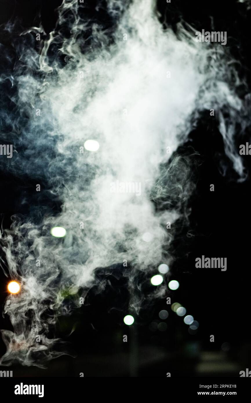 Quick fog Motion in Dim Light Stock Photo - Alamy