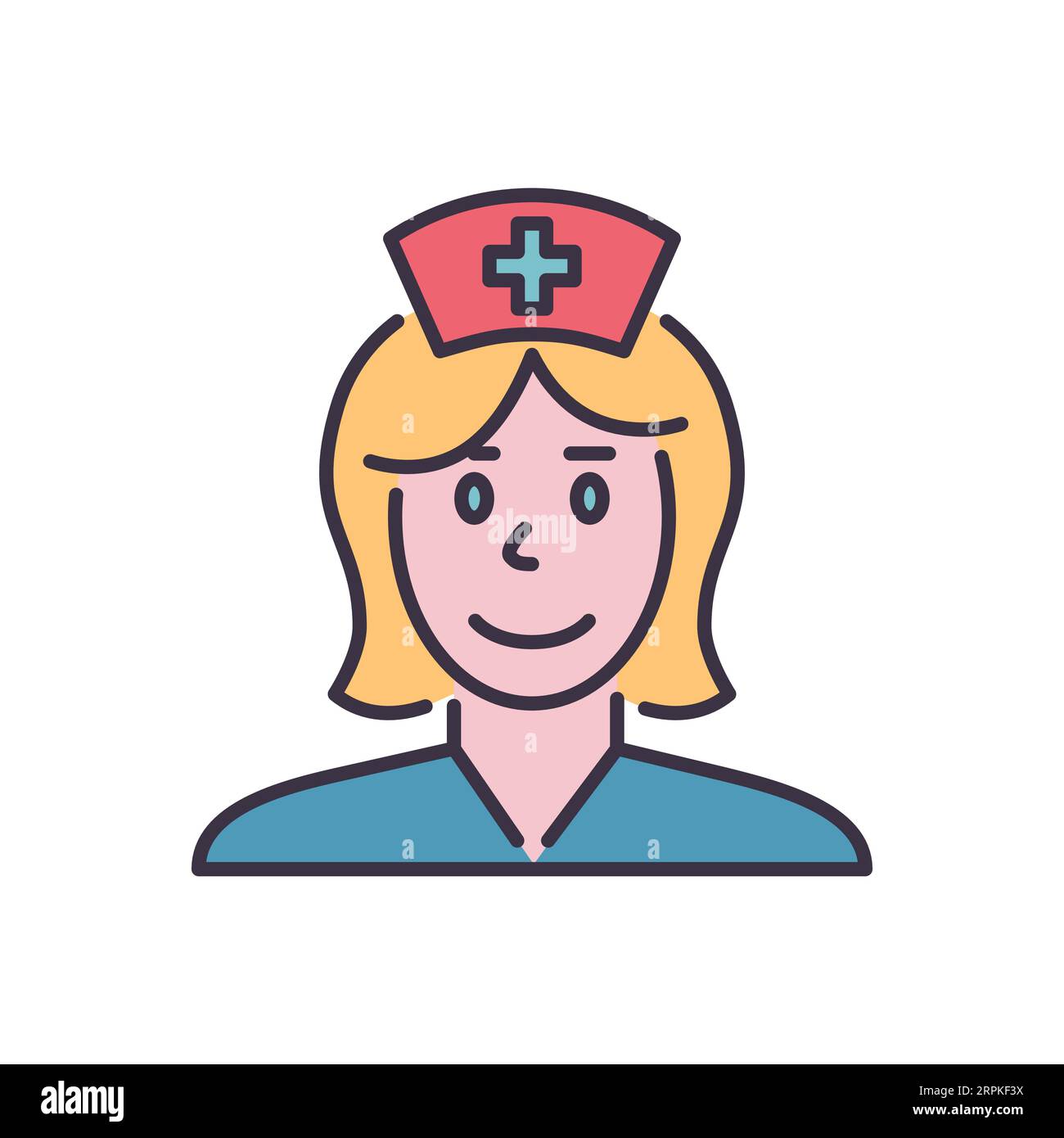 Nurse related vector icon. Nurse sign. Isolated on white background ...