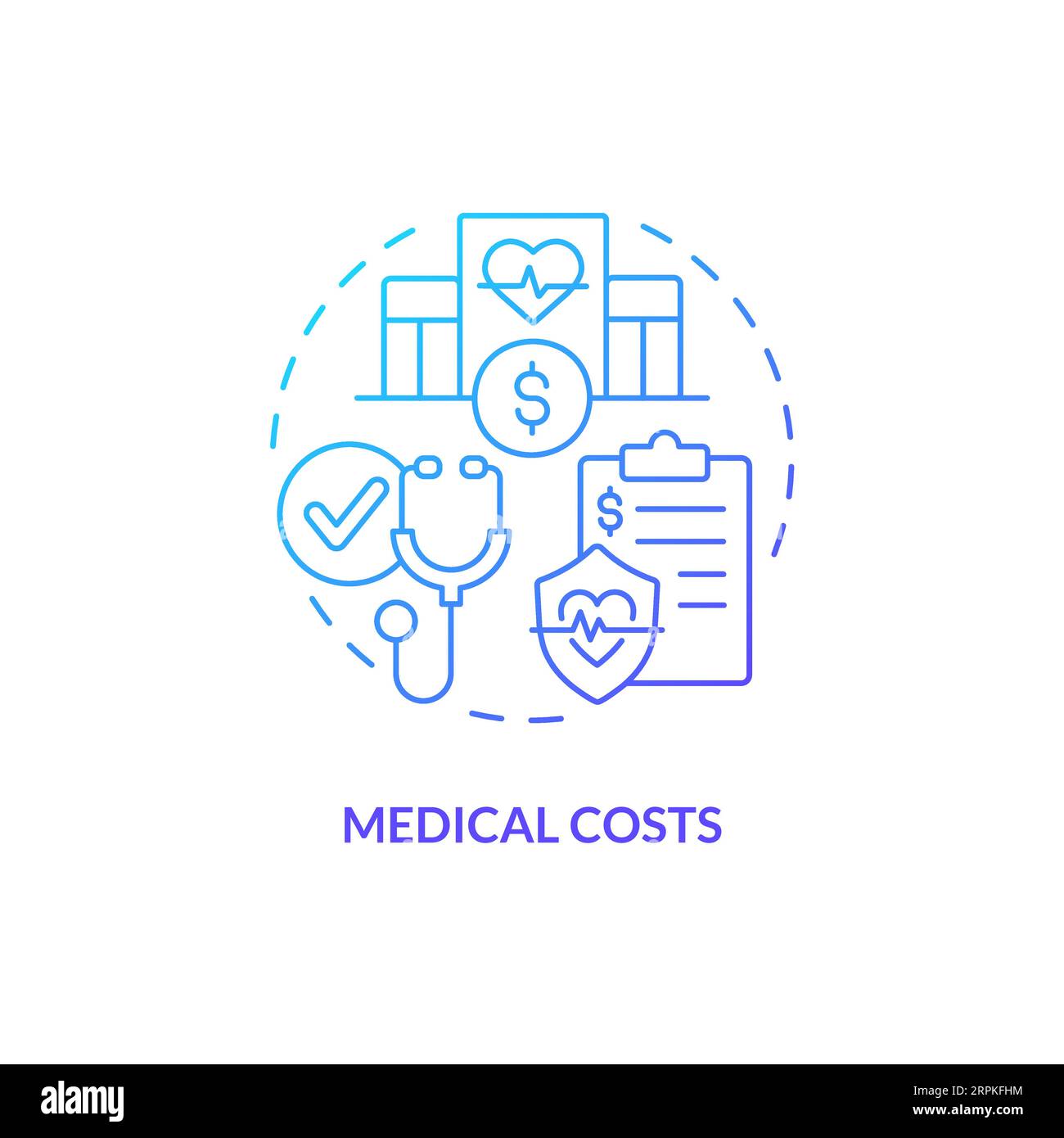 Medical costs illustration Stock Vector Images - Alamy