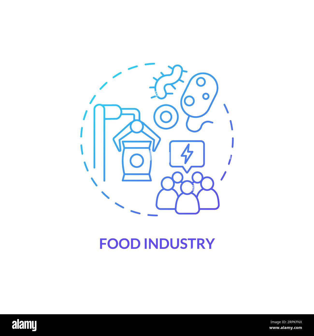 2D food industry gradient icon concept Stock Vector Image & Art - Alamy