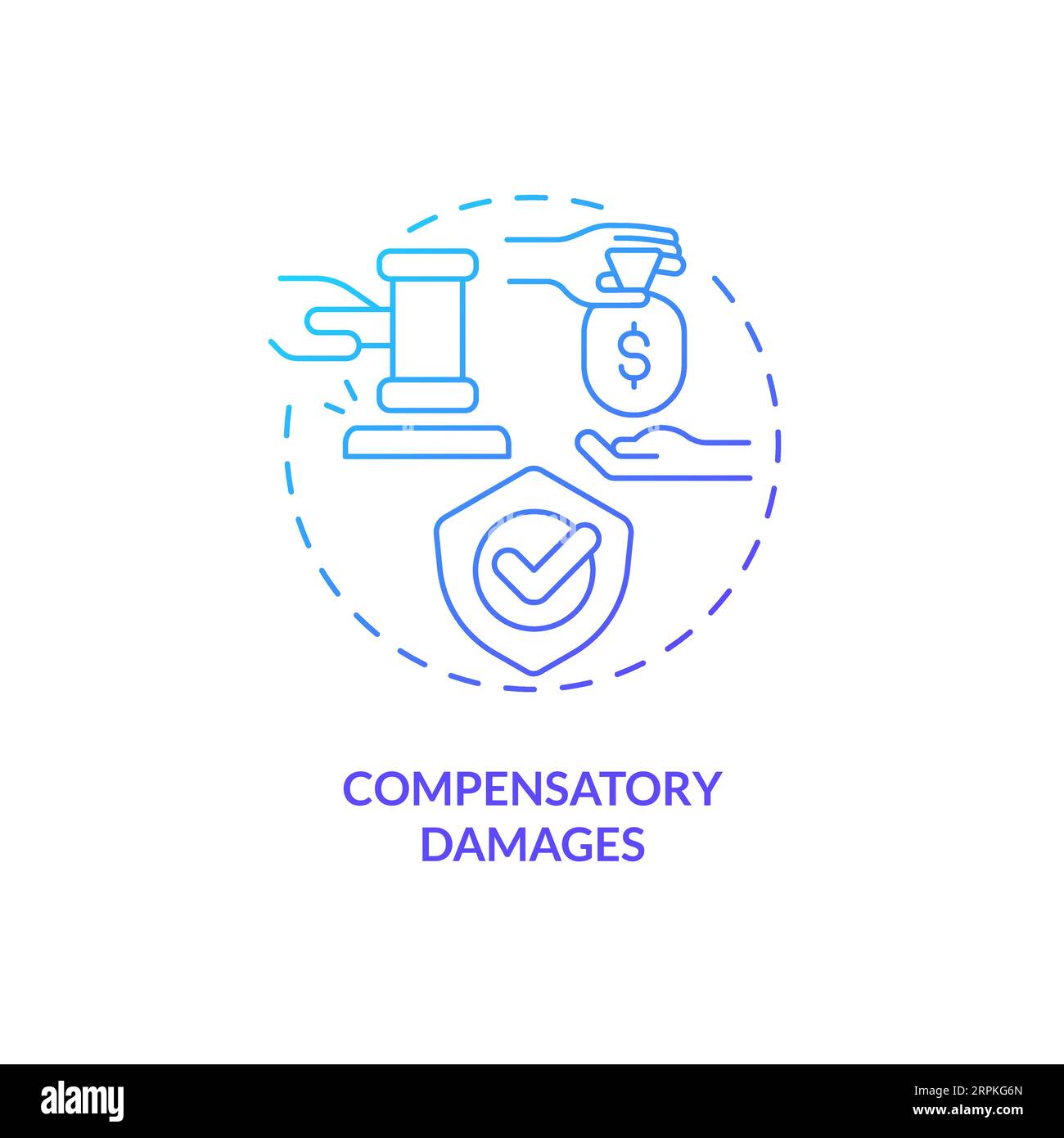2D compensatory damages gradient icon concept Stock Vector Image & Art ... 2D compensatory damages gradient icon concept Stock Vector Image & Art ...
