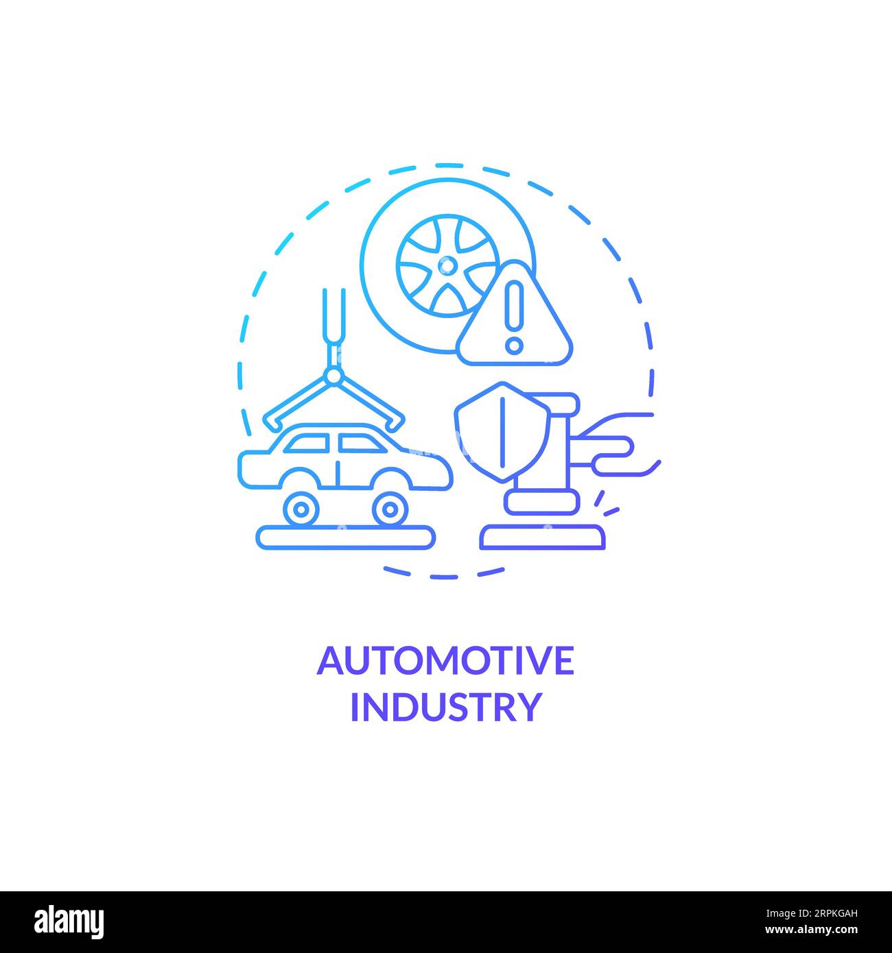 2D automotive industry gradient icon concept Stock Vector Image & Art ...