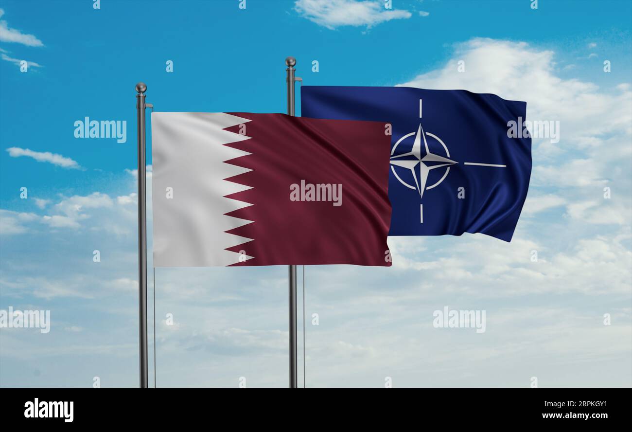 Nato qatar flag hi-res stock photography and images - Alamy