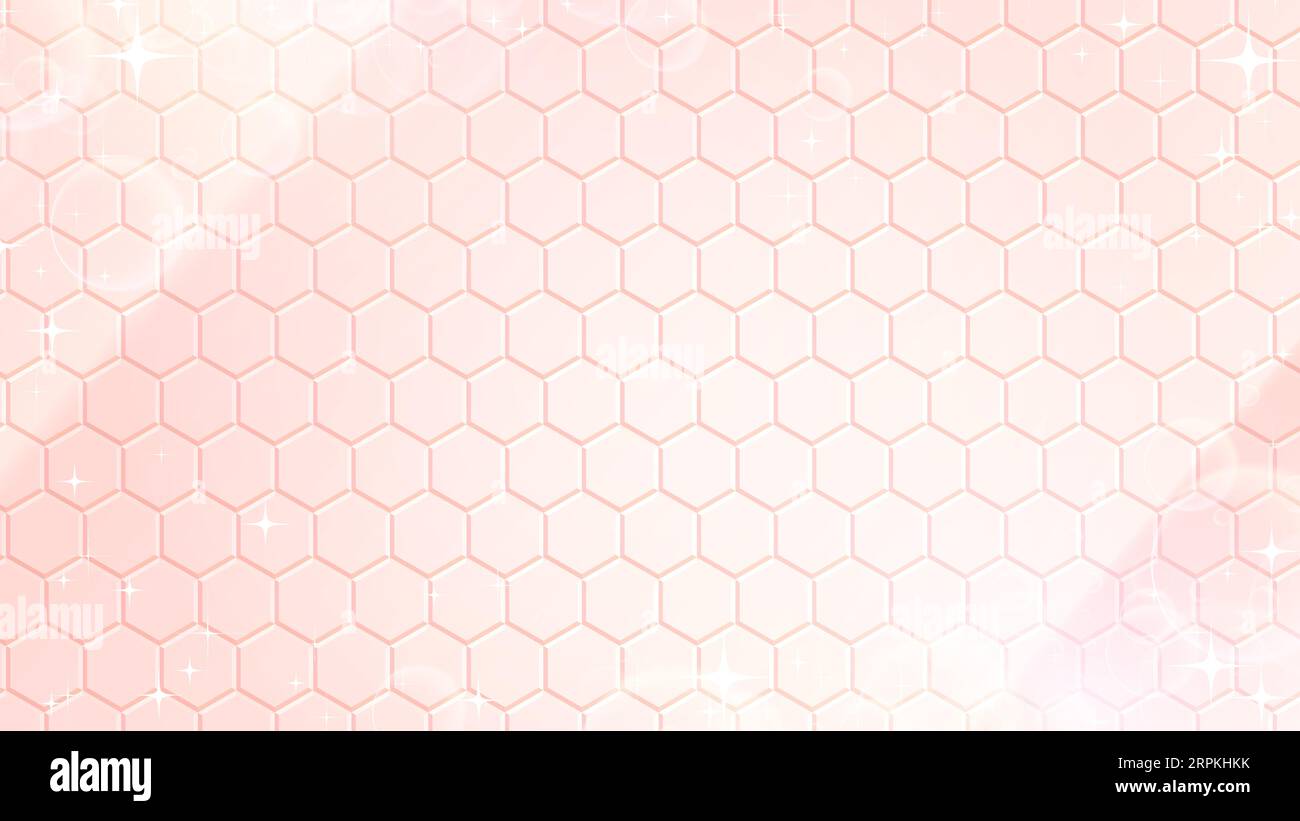 pale pink hexagon pattern background.Vector data that is easy to edit Stock Vector Image & Art ...