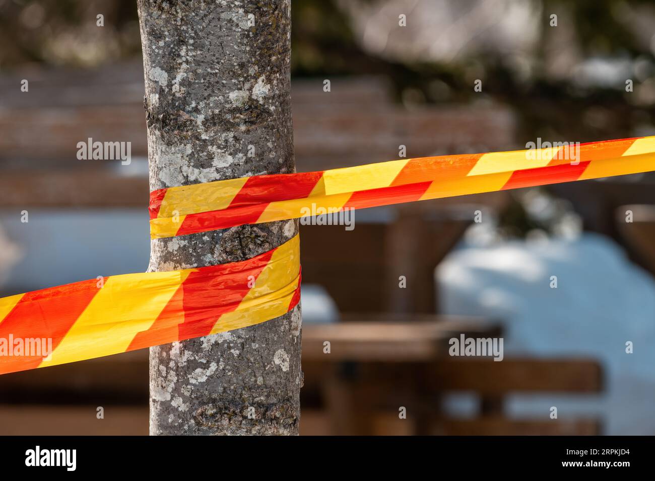 Caution tape outdoor hi-res stock photography and images - Alamy