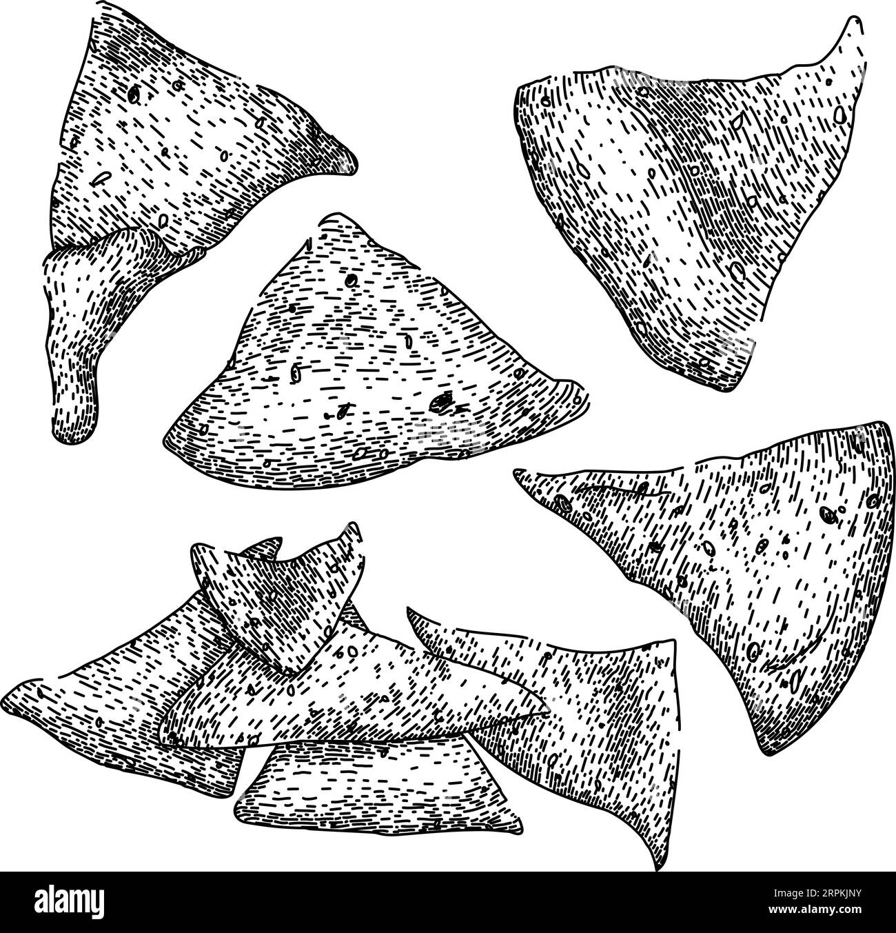 nachos set sketch hand drawn vector Stock Vector Image & Art - Alamy