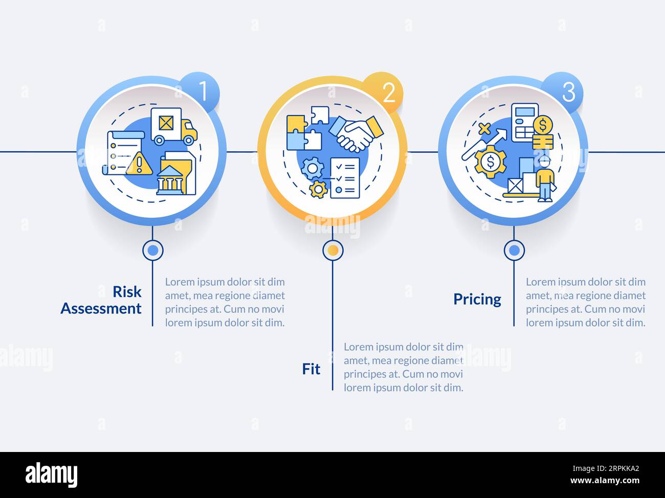 Vendor management layout with line icons concept Stock Vector Image ...