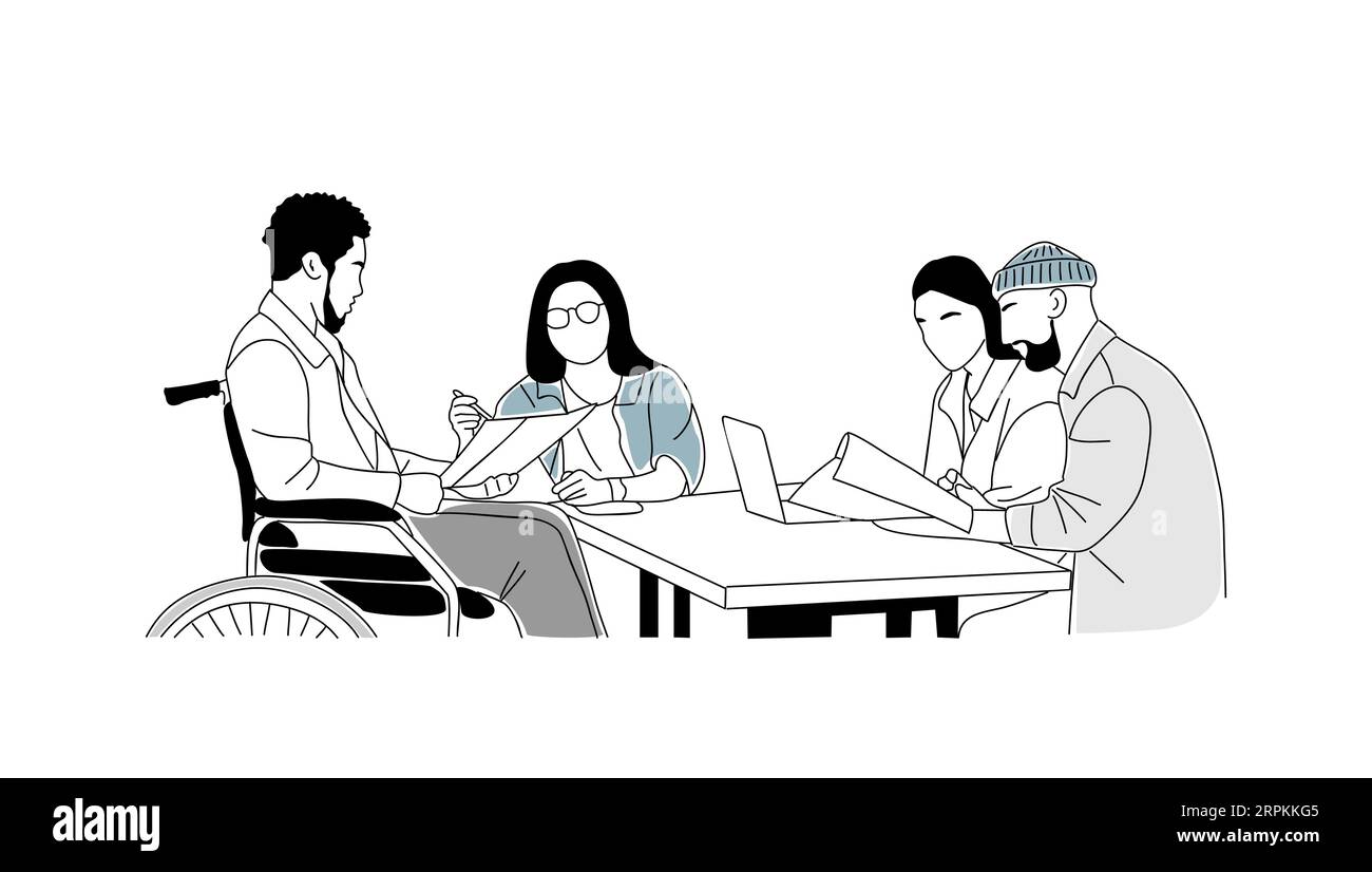 Inclusive business concept vector art on white Stock Vector Image & Art ...