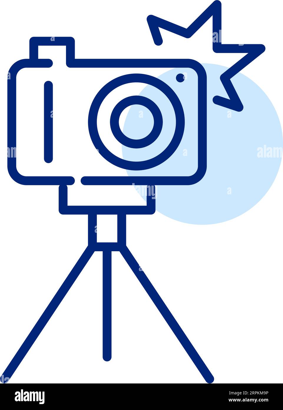 Man video camera on tripod Stock Vector Images - Alamy
