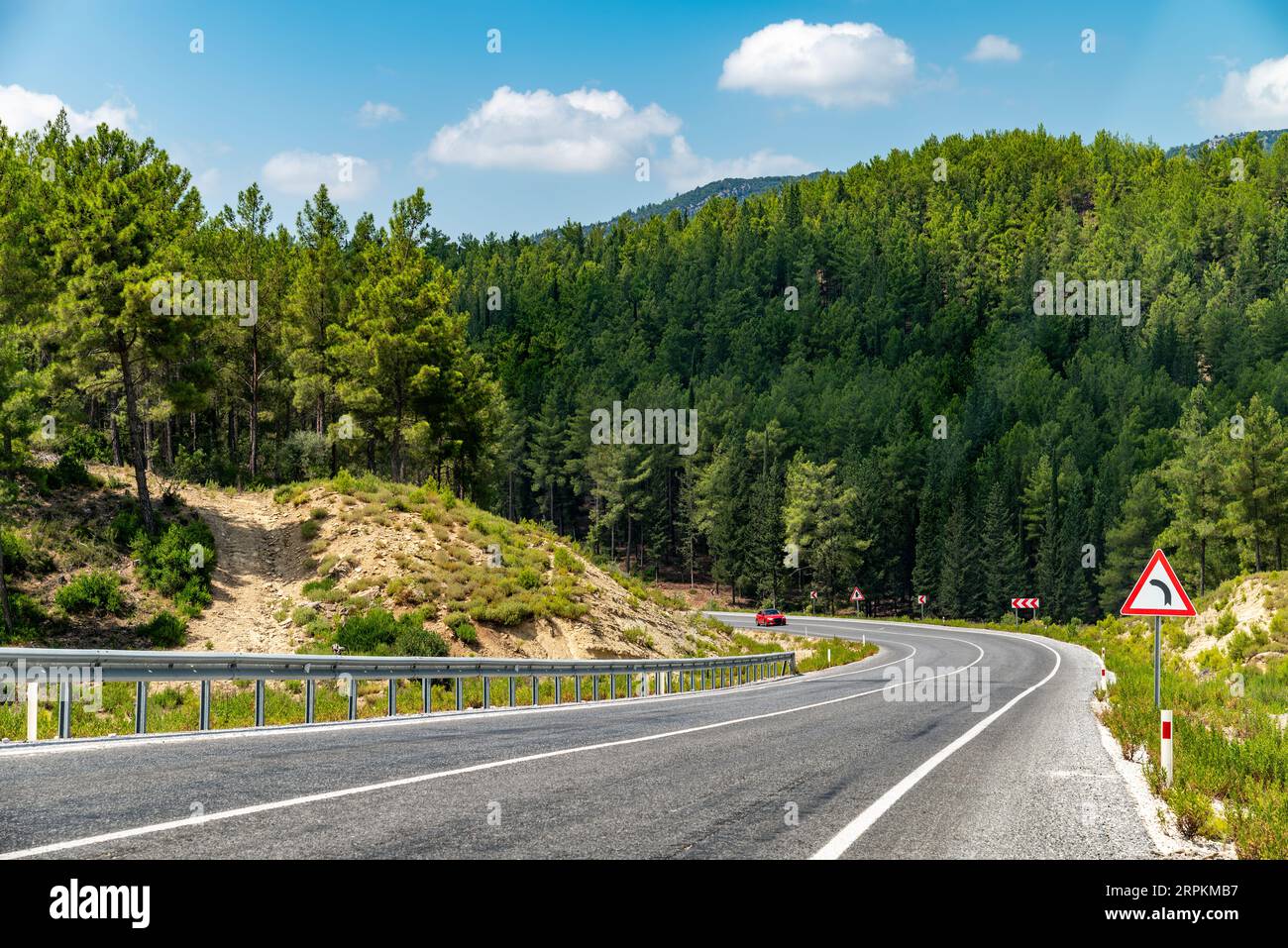 Curved bending serpentine road hi-res stock photography and images - Alamy