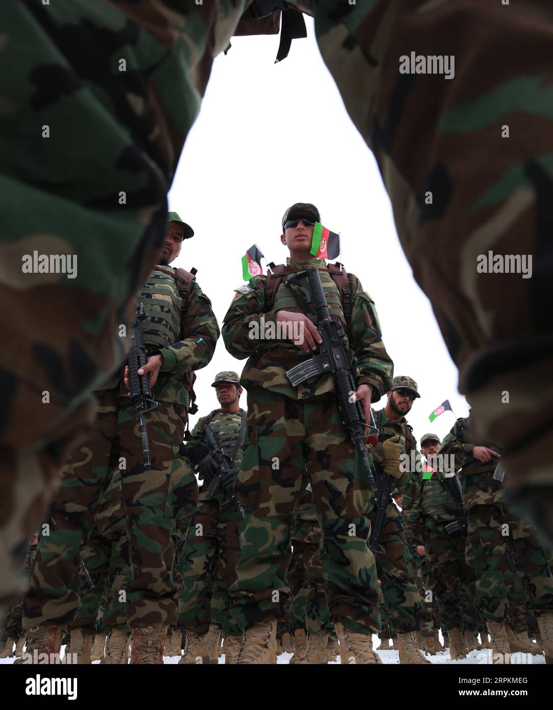 200114 -- KABUL, Jan. 14, 2020 -- Afghan commando force members take ...