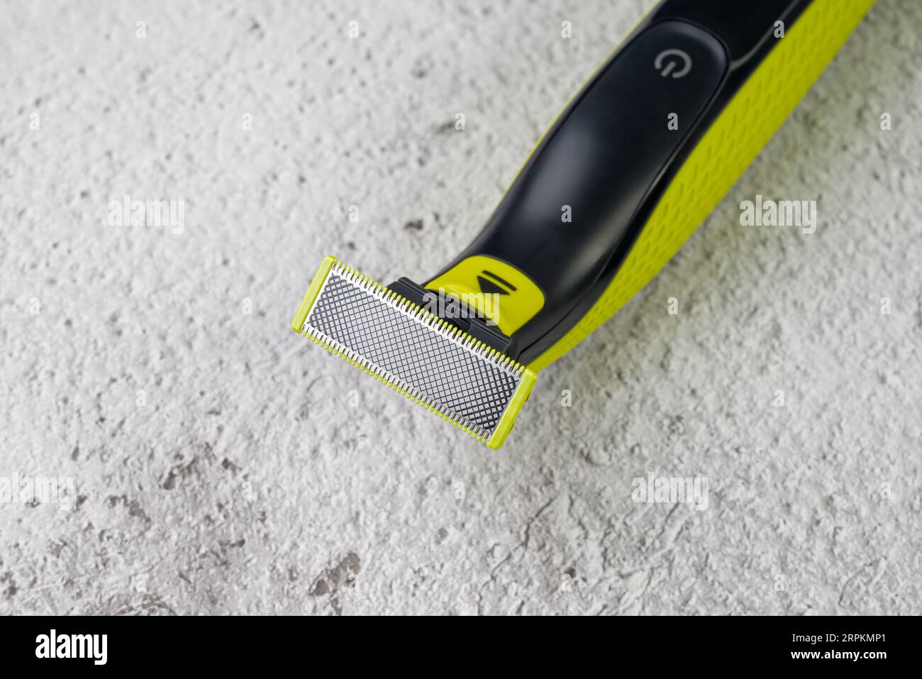 Rechargeable electric razor for shaving and trimming black and yellow ...