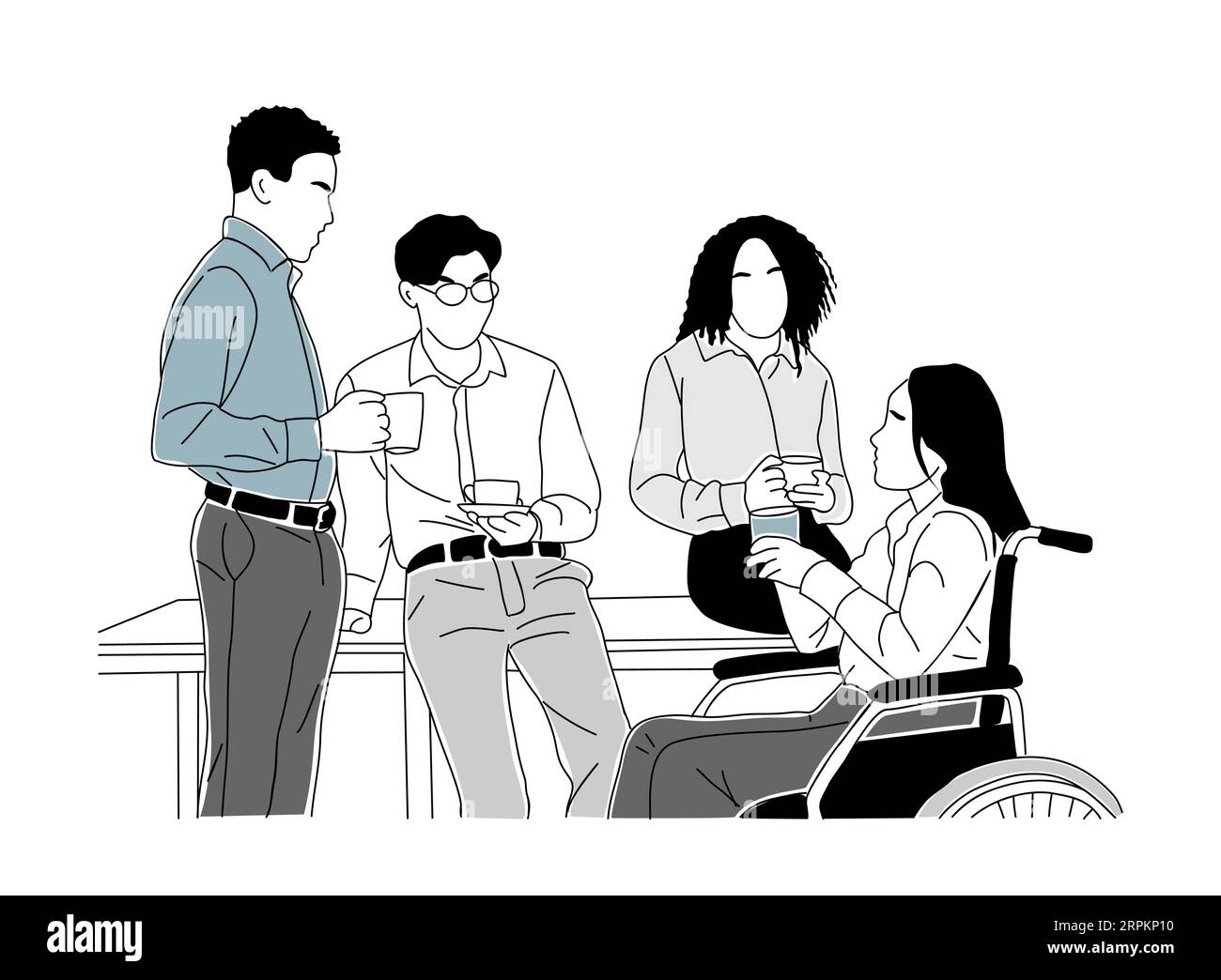 Inclusive business concept vector art on white Stock Vector Image & Art ...