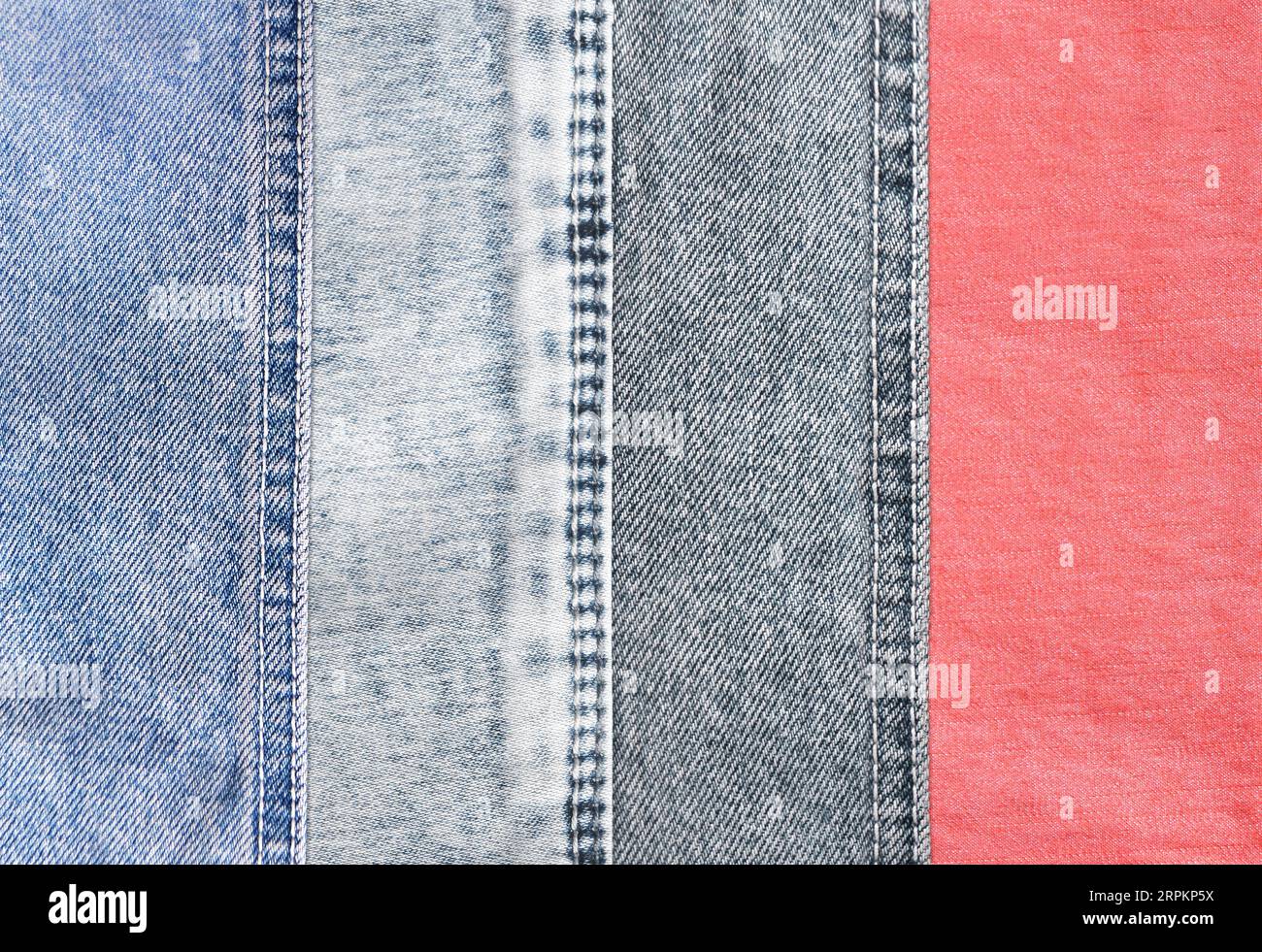 Horizontal or vertical background with denim patches of light grey ...