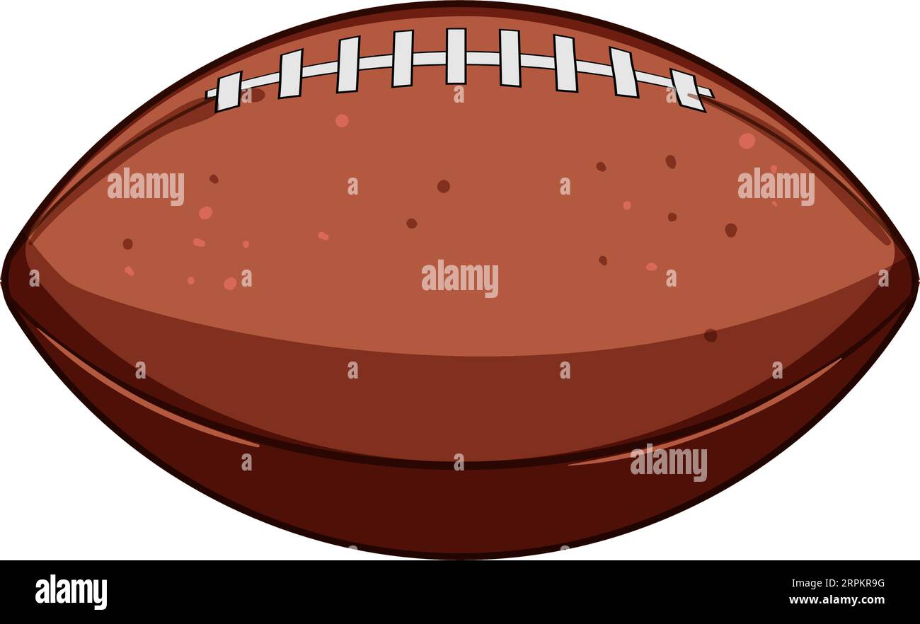 college american football ball cartoon vector illustration Stock Vector ...