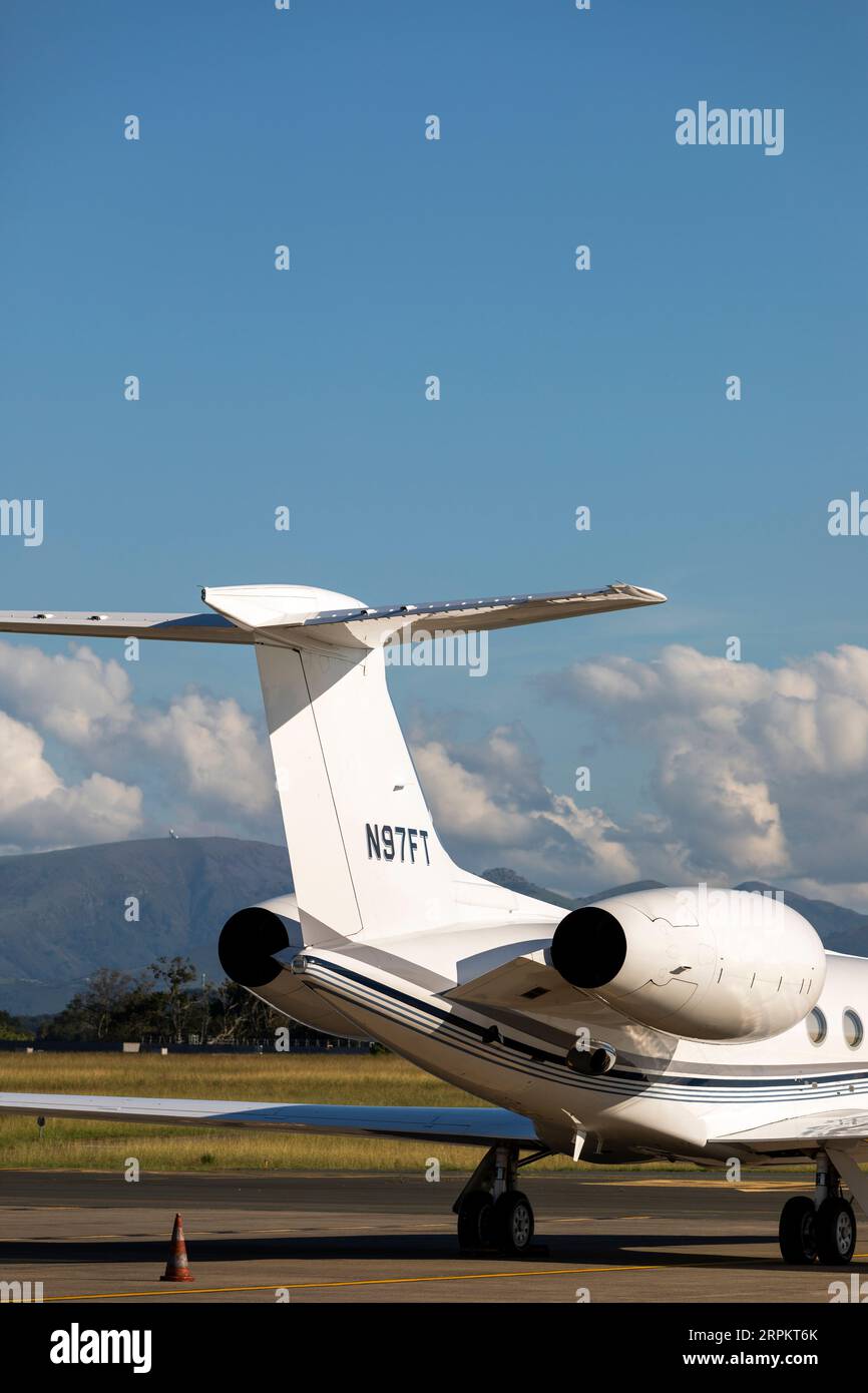 Gulfstream G550 at Biarritz Airport, France Stock Photo - Alamy
