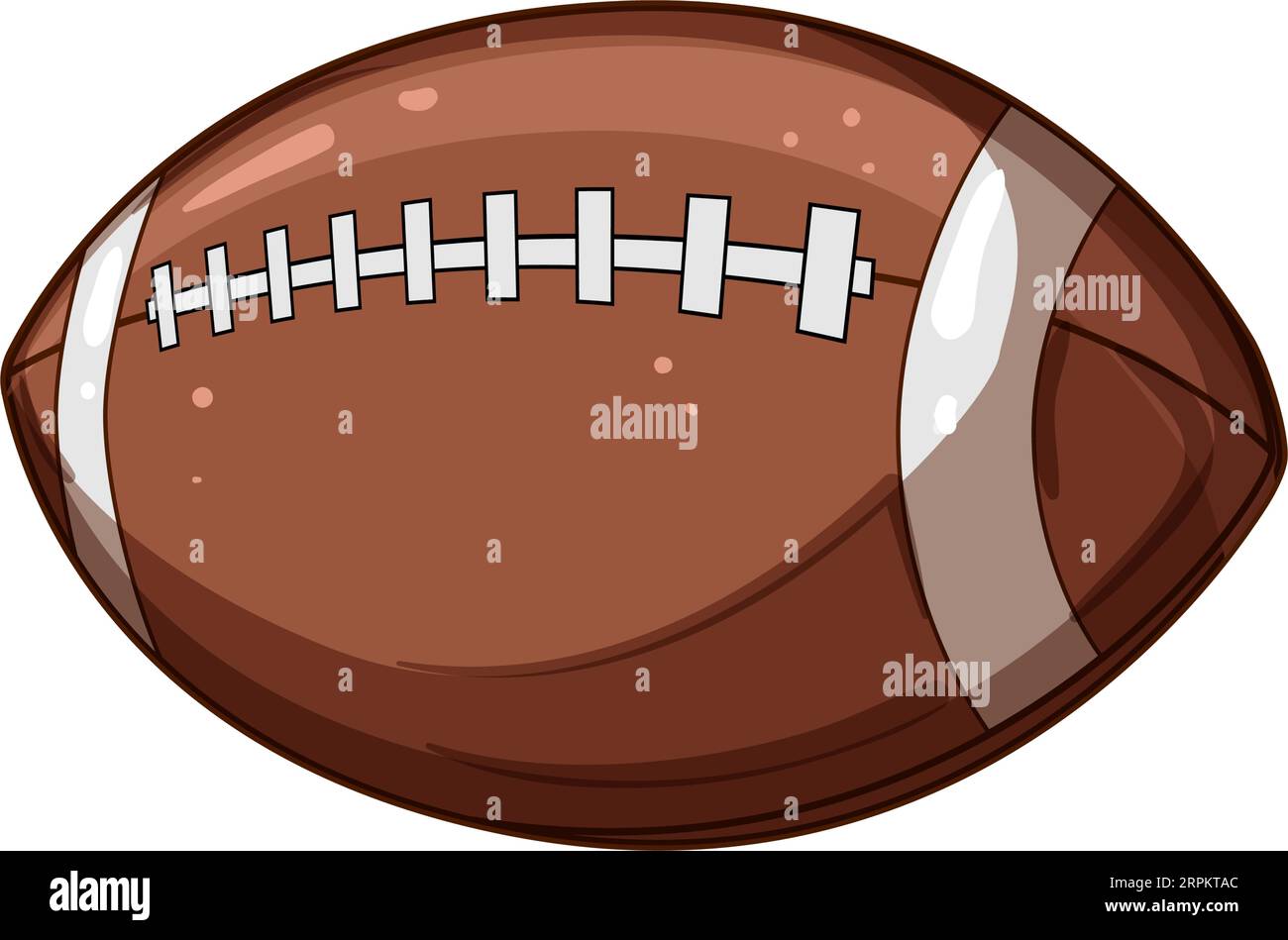 play american football ball cartoon vector illustration Stock Vector ...