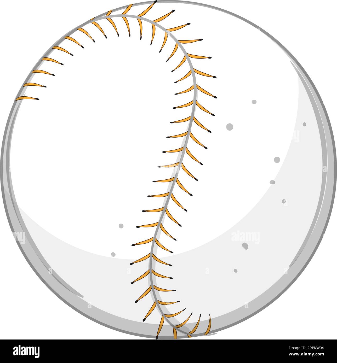 soft baseball ball cartoon vector illustration Stock Vector Image & Art ...