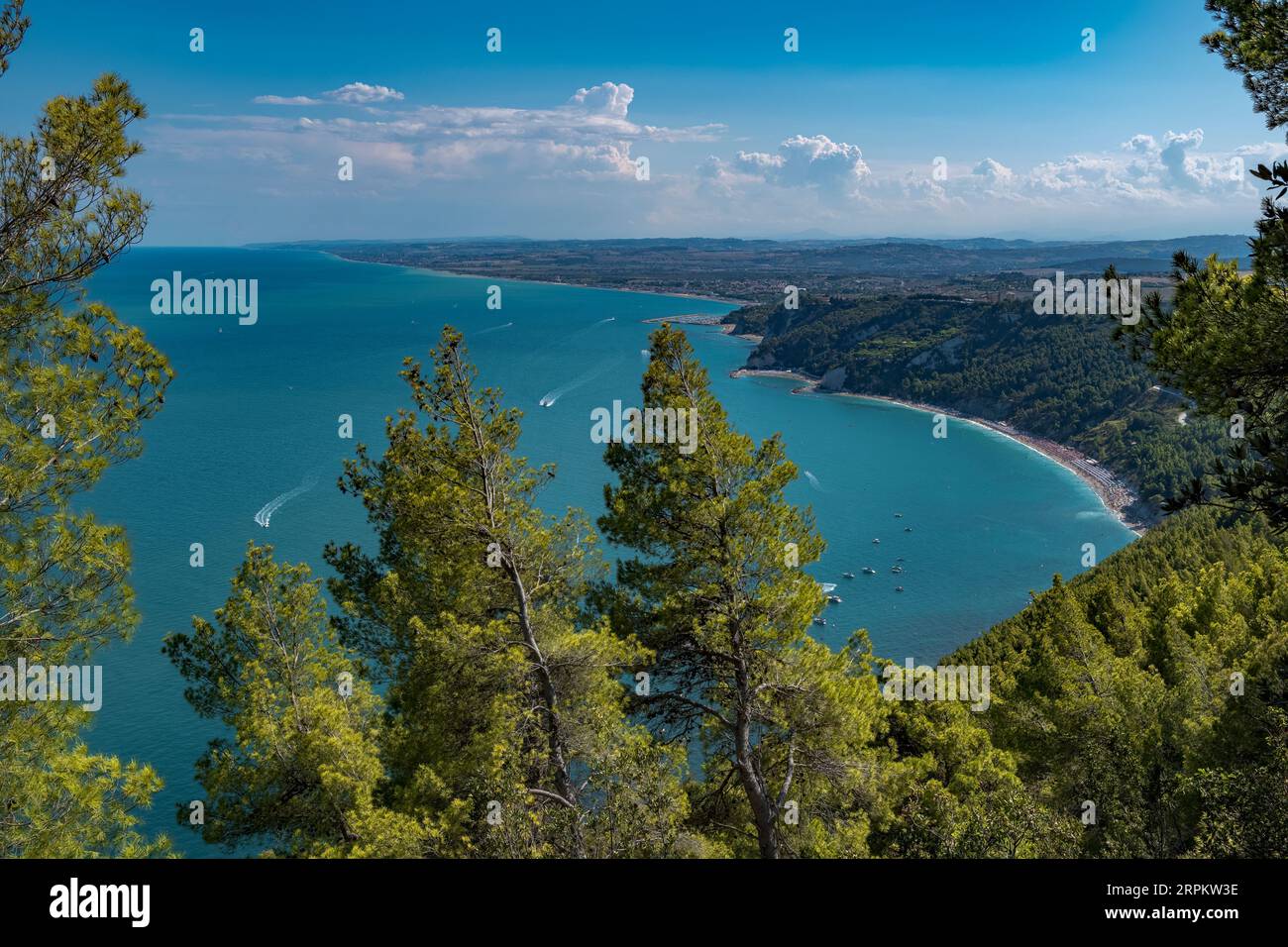 View of the Conero Riviera in the Marche region, Italy Stock Photo - Alamy