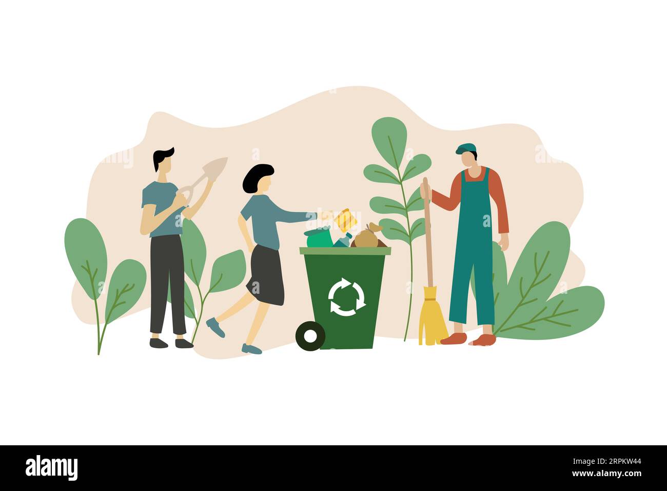 Eco friendly characters Stock Vector Images - Alamy