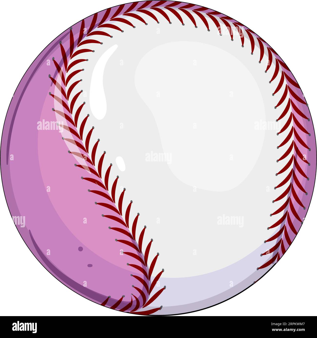 sport baseball ball cartoon vector illustration Stock Vector Image ...