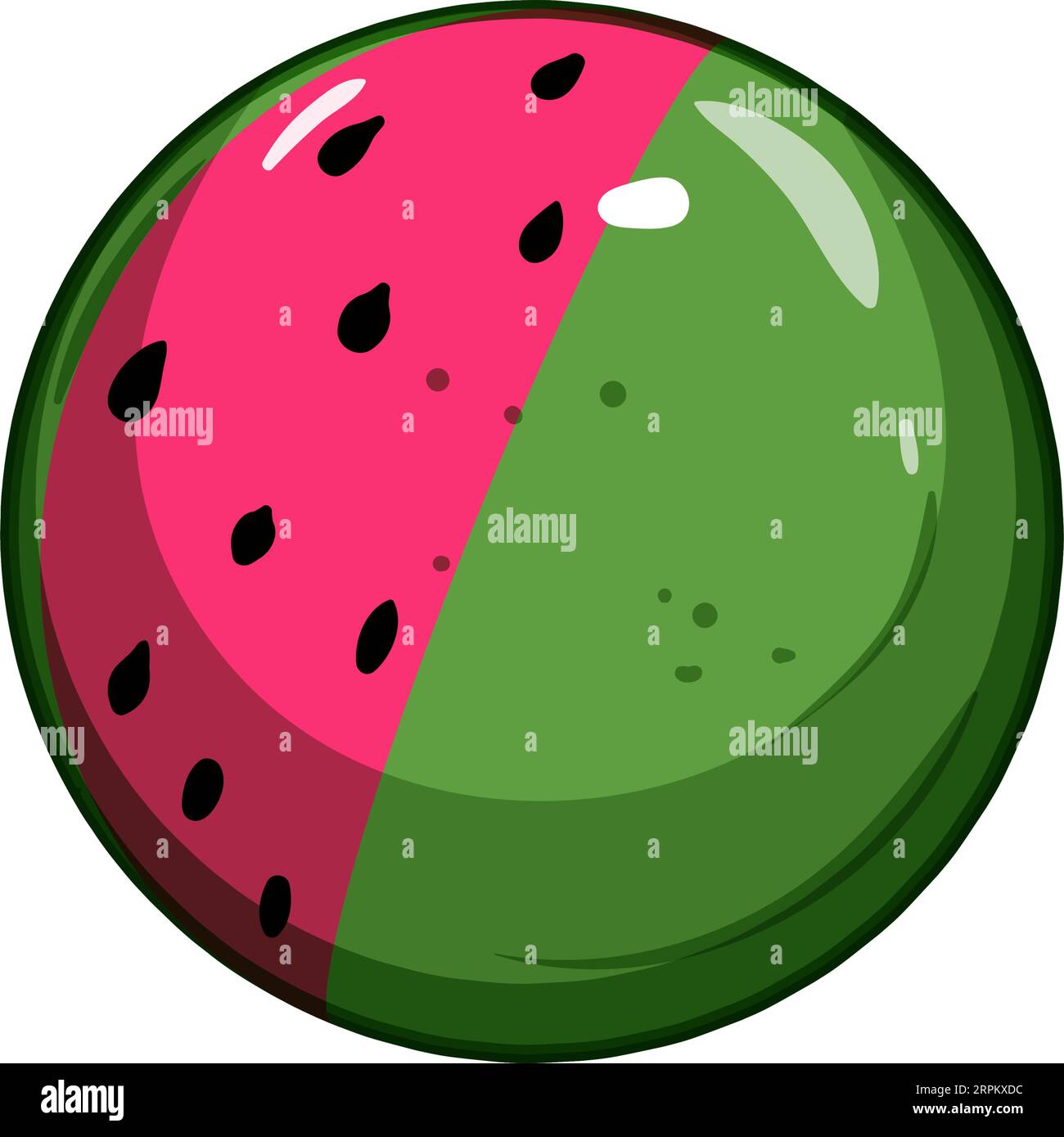 Red Beach Ball Cartoon Vector Illustration Stock Vector Image And Art Alamy