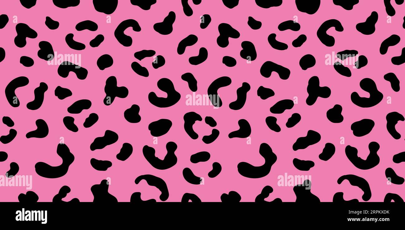 Pink Cheetah Seamless Pattern Leopard Background Stock Vector Image ...