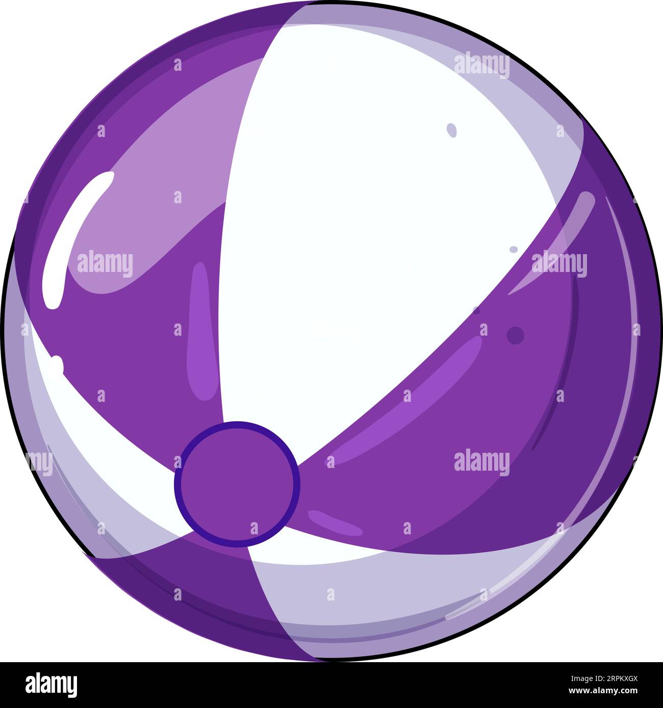 yellow beach ball cartoon vector illustration Stock Vector Image & Art ...