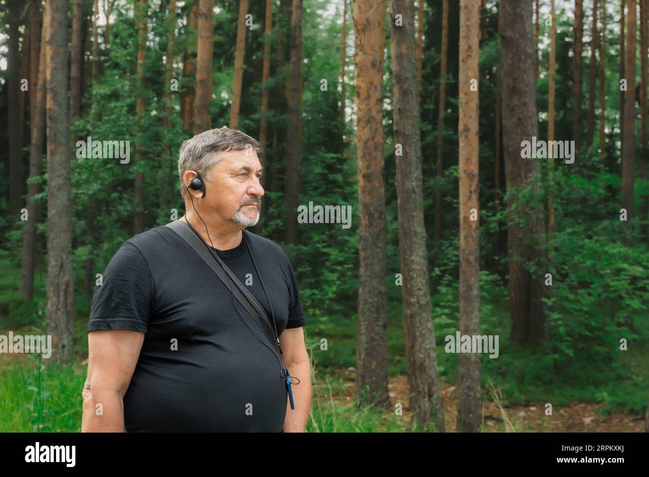 Portrait of a man 70 years old in summer hi-res stock photography and ...