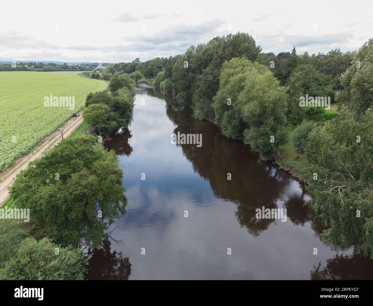 The River wye near Hereford England Stock Photo - Alamy