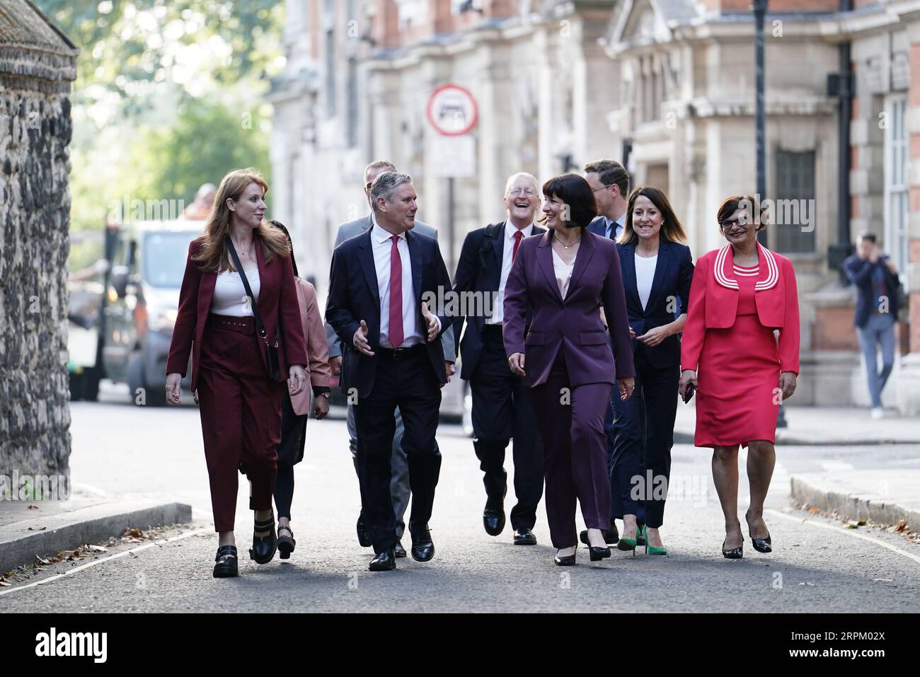 Labour leader Sir Keir Starmer arriving with his shadow cabinet in ...