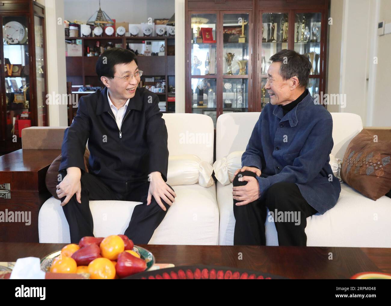 200122 -- BEIJING, Jan. 22, 2020 -- Wang Huning, a member of the ...