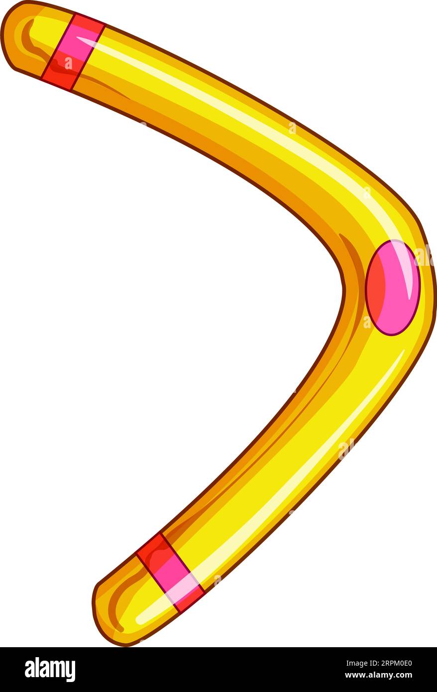 consequence boomerang cartoon vector illustration Stock Vector Image ...