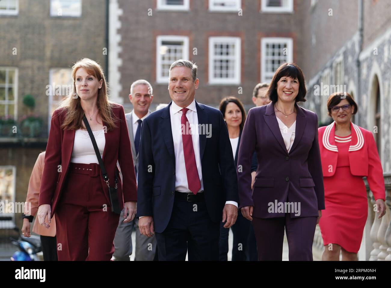 Labour leader Sir Keir Starmer, with Angela Rayner (left) and Rachel ...