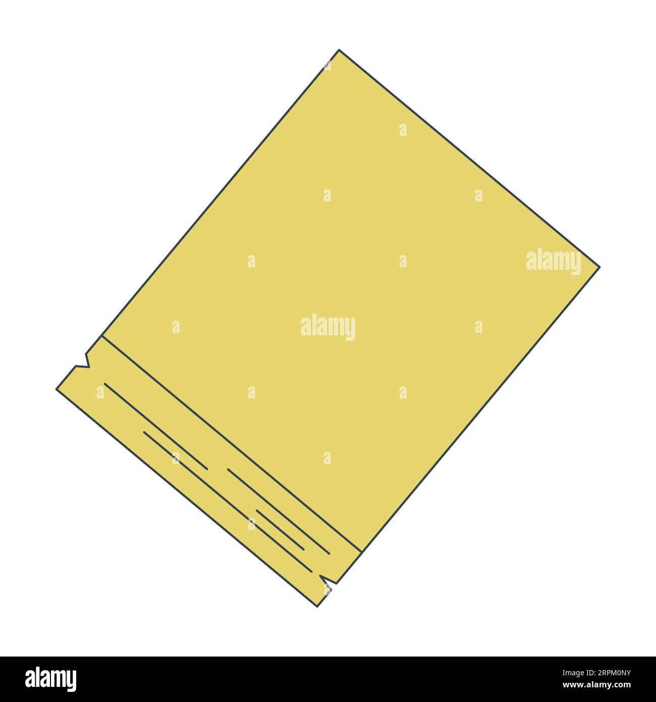 Empty paper blank flat line color isolated vector object Stock Vector ... Empty paper blank flat line color isolated vector object Stock Vector ...