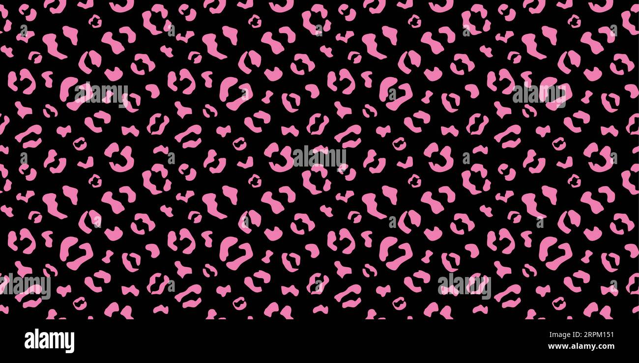 Pink Cheetah Seamless Pattern Leopard Background Stock Vector Image ...