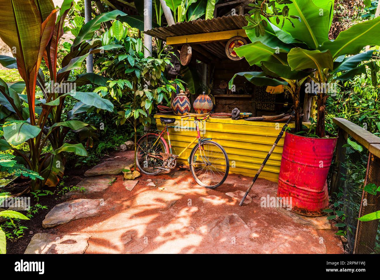 Close-up of the kiosk area of the re-located Fauna & Flora Garden from ...