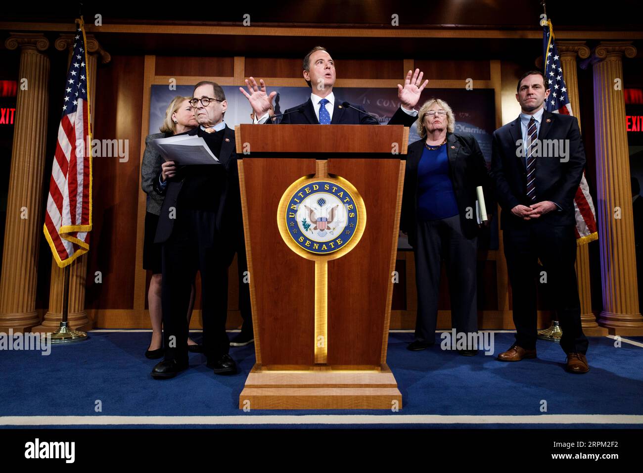 Ongoingimpeachmenttrialin hi-res stock photography and images - Alamy