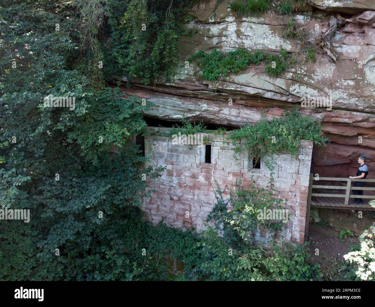 St. Constantine's Cell River Eden Wetheral Stock Photo - Alamy