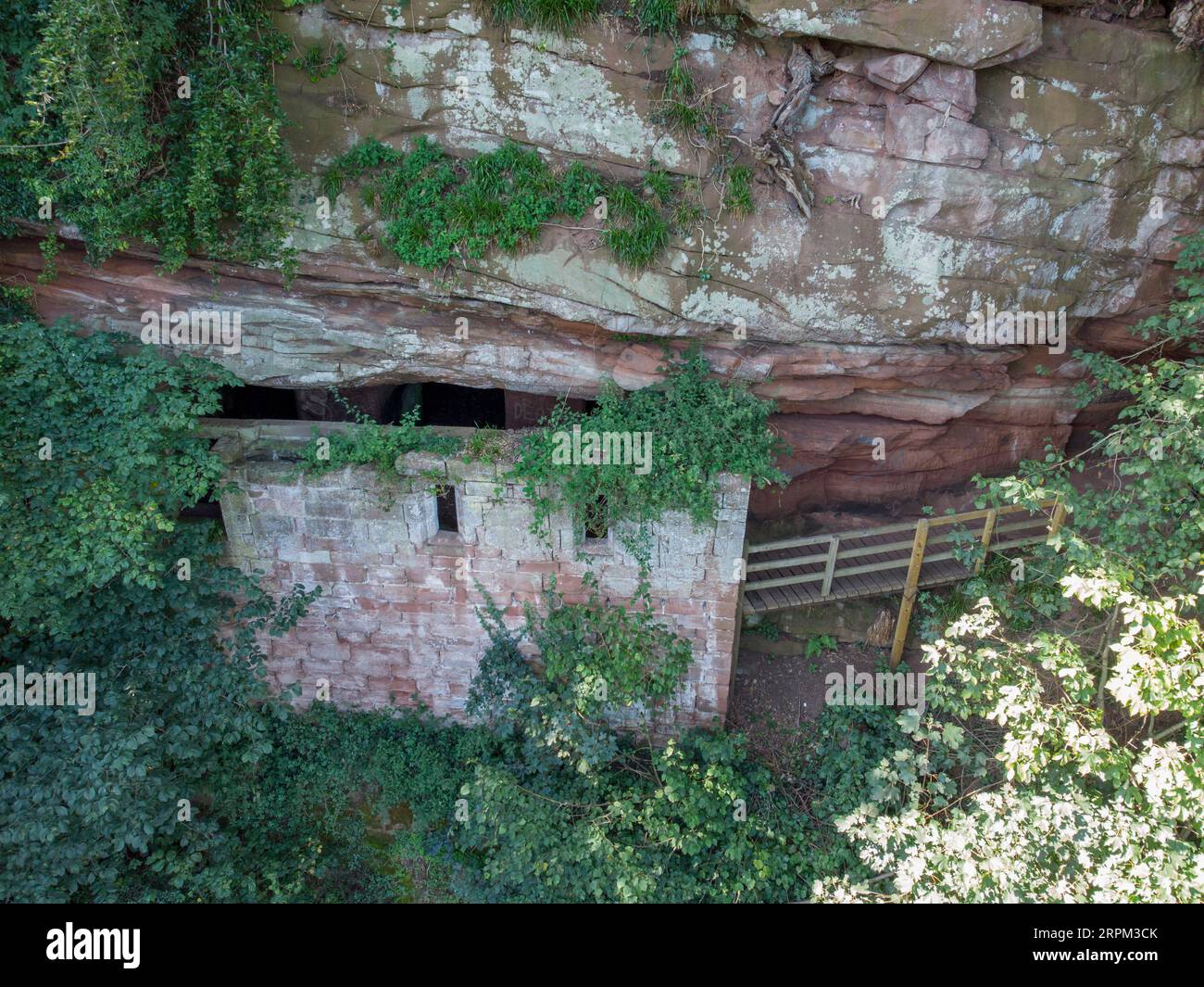 St. Constantine's Cell River Eden Wetheral Stock Photo - Alamy