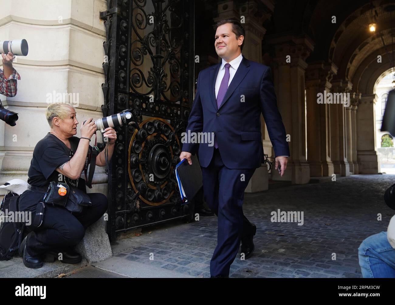 Immigration Minister Robert Jenrick arrives in Downing Street, London ...
